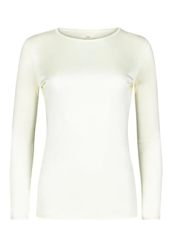 Uwila Warrior Silk Blend Base Layer Top - Bright White