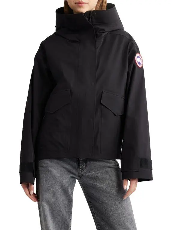 Canada Goose Tofino Hooded Rain Jacket - Black