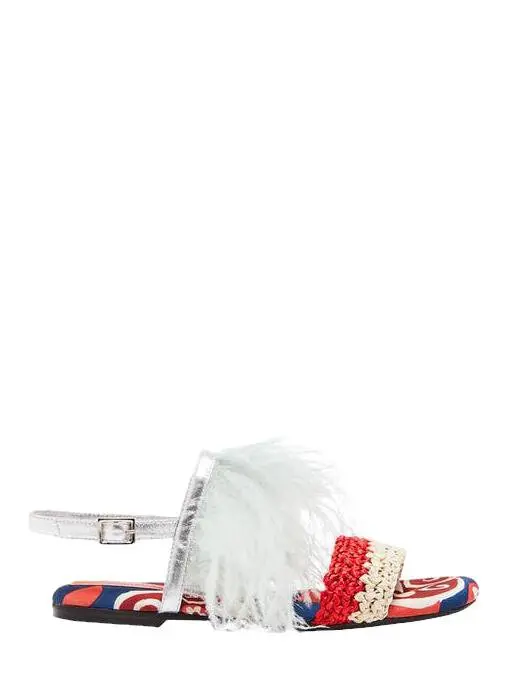 La DoubleJ Medal Sandal - Moonflower Navy