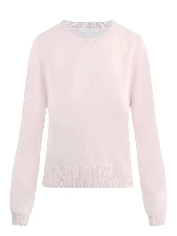 FAVORITE DAUGHTER Cashmere Crewneck Sweater - Pale Pink