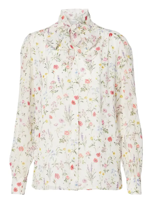 Giambattista Valli Floral Silk Blouse - Multicoloured
