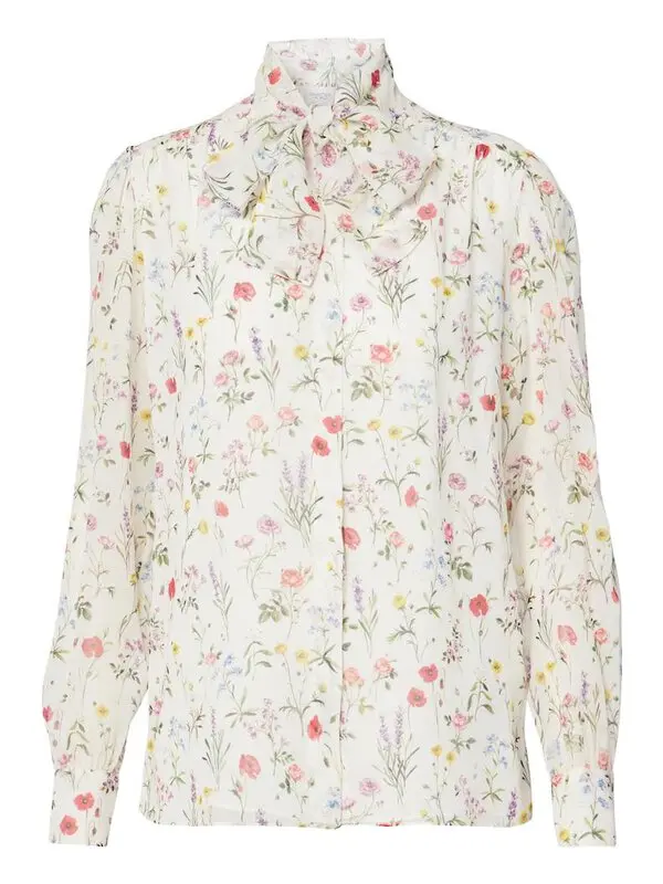 Giambattista Valli Floral Silk Blouse - Multicoloured