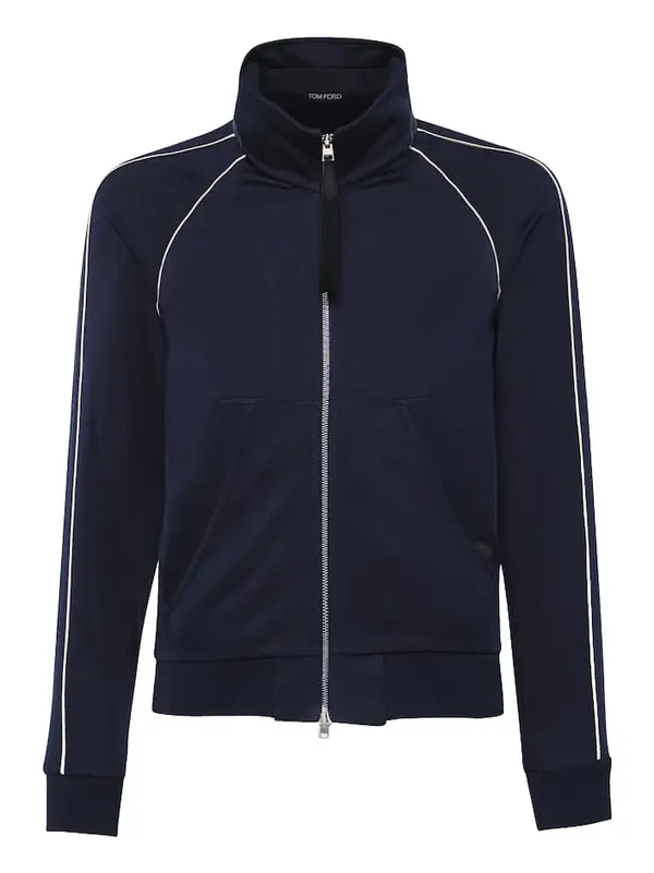 TOM FORD Jersey Track Jacket - Blue