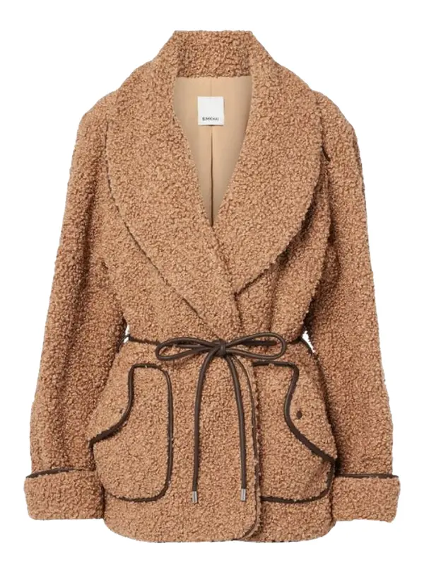 Simkhai Kimia Faux Fur Jacket - Beige