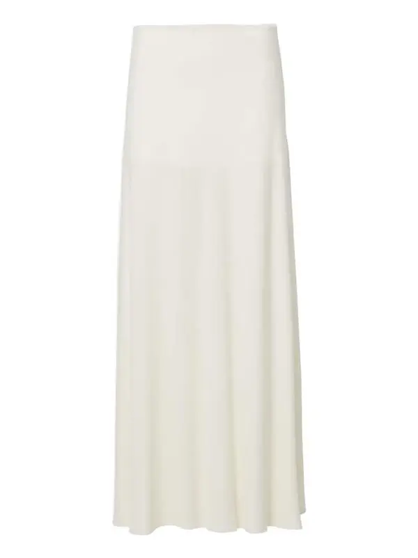 JIL SANDER Crêpe Midi Skirt - Beige