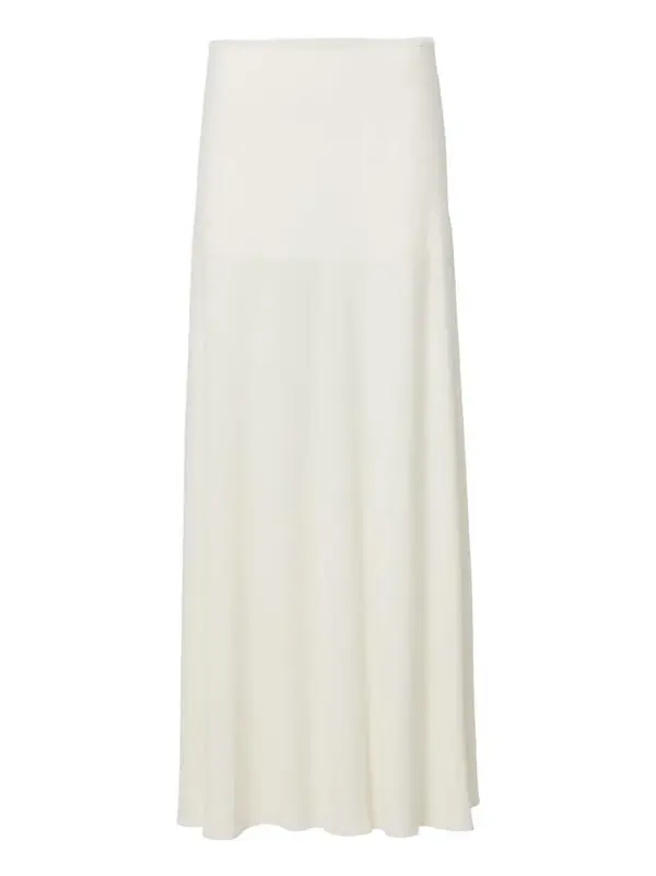 JIL SANDER Crêpe Midi Skirt - Beige
