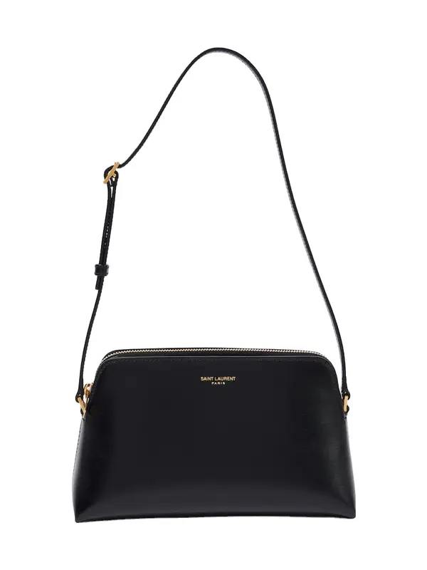 Saint Laurent Sac De Jour Leather Pouch - Black