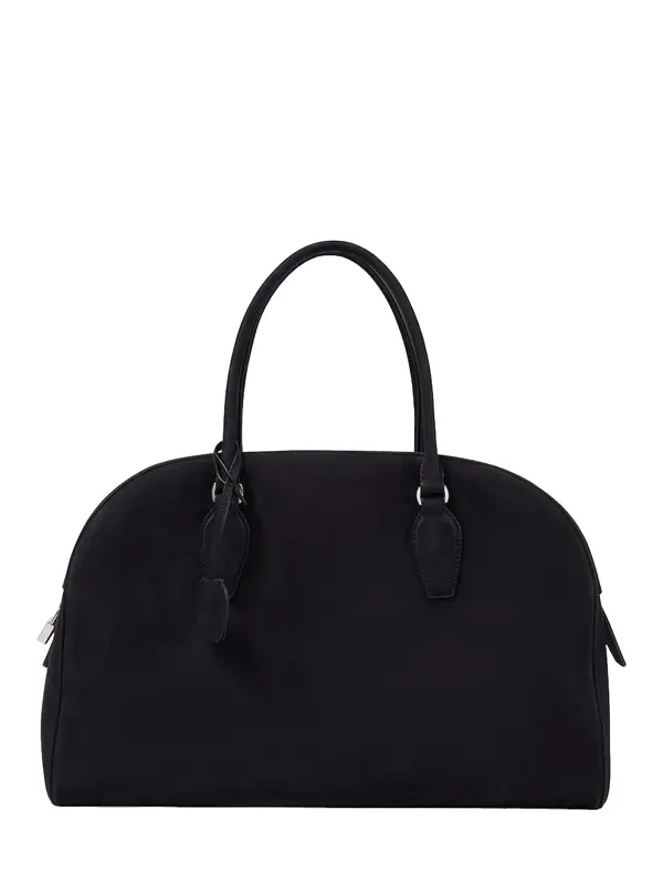 THE ROW India 15.75 Suede Tote Bag - Black