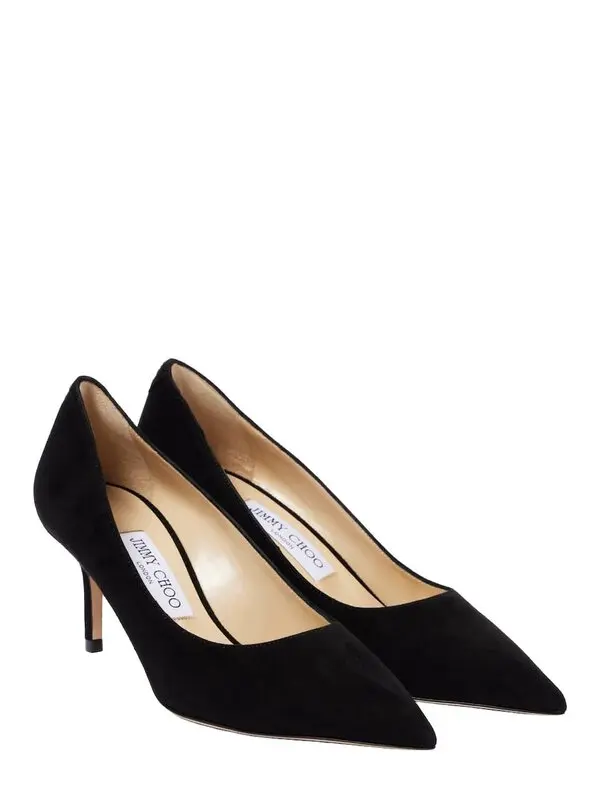 JIMMY CHOO Love 65 Suede Pumps - Black