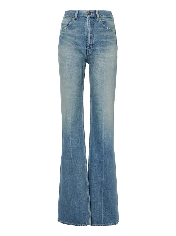 Saint Laurent 70's Flared Jeans - Blue