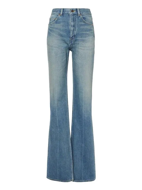 Saint Laurent 70's Flared Jeans - Blue