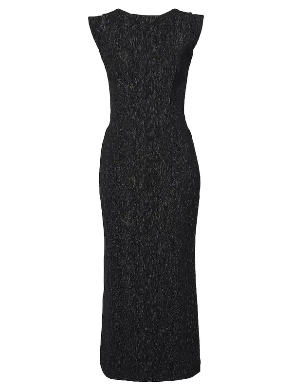 Maticevski Singular Open-back Lamé Dress - Black
