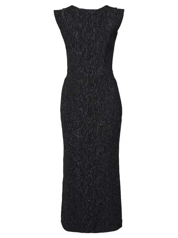 Maticevski Luminance Lamé Cocktail Dress - Black