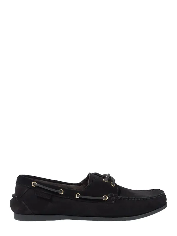 TOM FORD Robin Suede Boat Shoes - Black