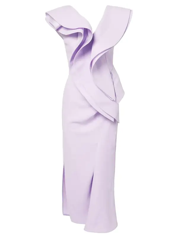 Maticevski Revive Wave Cocktail Dress - Purple