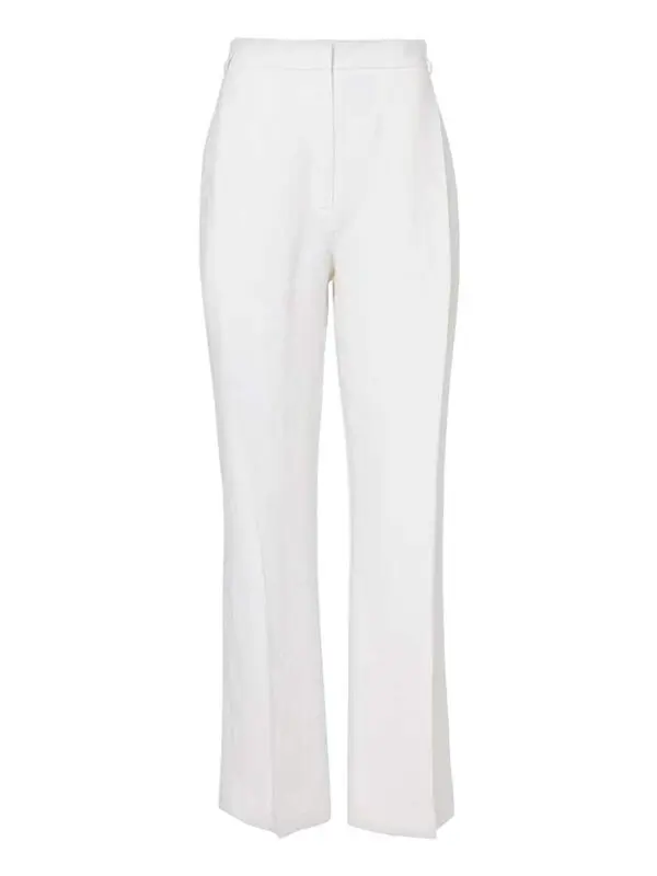 Tove Gabrielle Wide-leg Linen Trousers - White