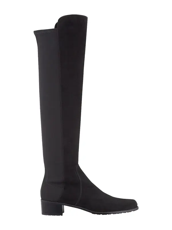 STUART WEITZMAN Reserve Over-the-knee Suede Boots - Black Suede