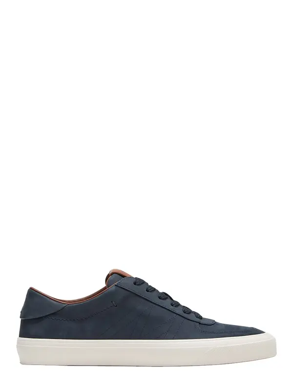 Moncler Monclub Nubuck Low-top Sneakers - Navy