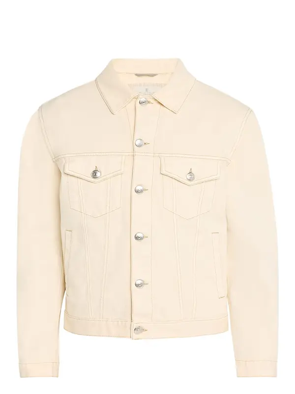 Brunello Cucinelli Denim Trucker Jacket - Cream