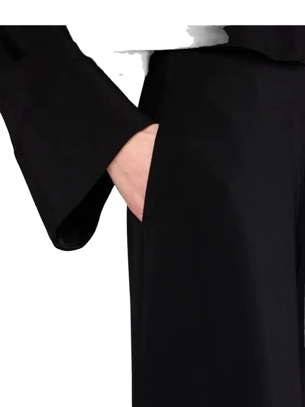Co Crepe Wide-leg Trousers - Black
