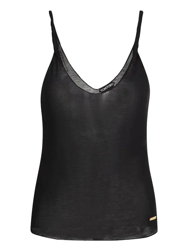 TOM FORD Bamboo Jersey Tank Top - Black
