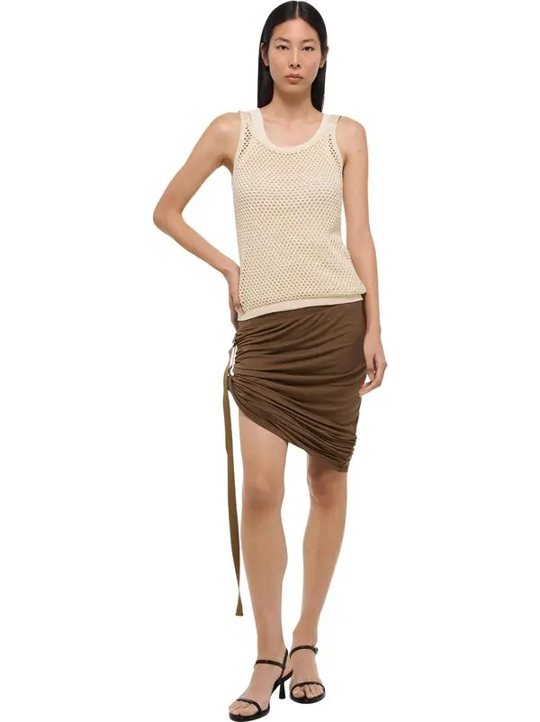 Helmut Lang Wind Mini Skirt - Cocoa