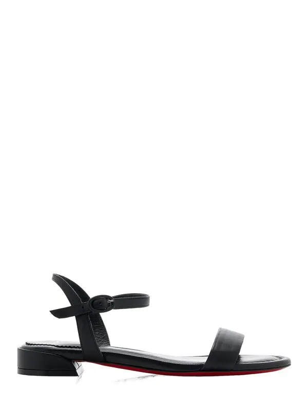 CHRISTIAN LOUBOUTIN Sweet Jane Leather Sandals - Black