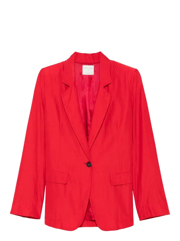 FORTE_FORTE Notched-lapels Blazer - Red