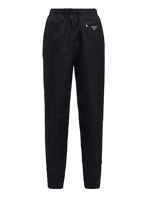 Prada Straight-leg Re-nylon Gabardine Trousers - Black