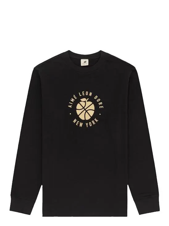 Aimé Leon Dore X New Balance Sonny Ny Longsleeve Tee Shirt - Black
