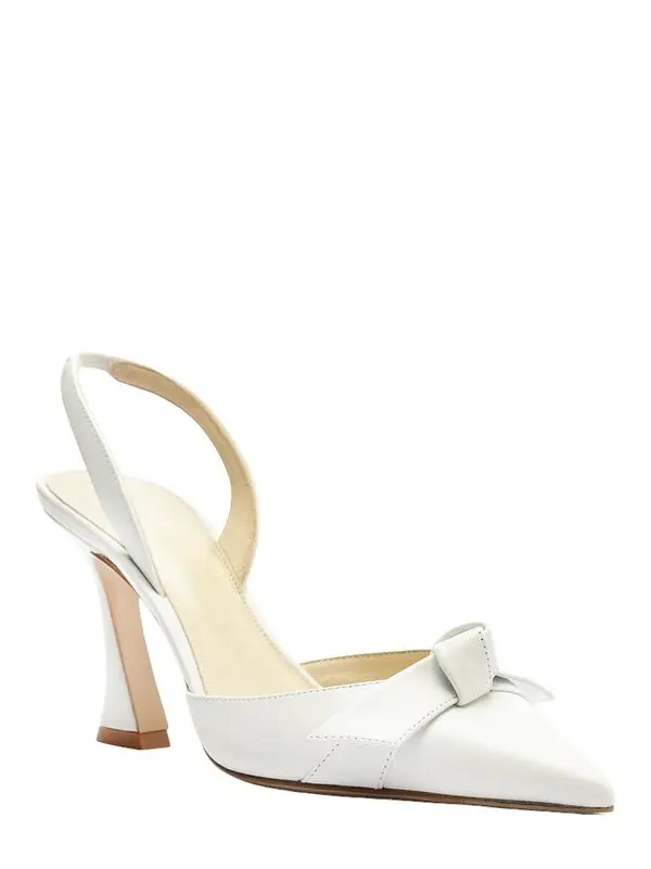 ALEXANDRE BIRMAN Clarita Bell Slingback Pumps - White