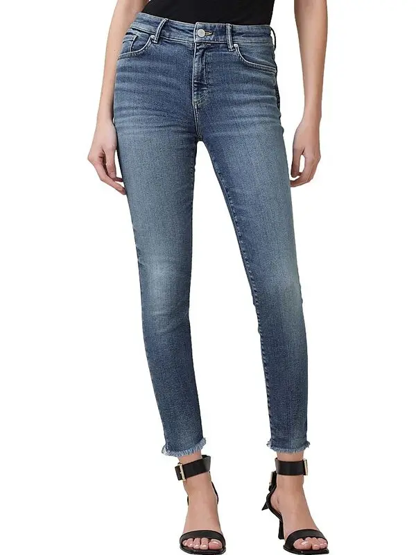 ALLSAINTS Miller Push Up High Rise Skinny Ankle Jeans - Deep Royal