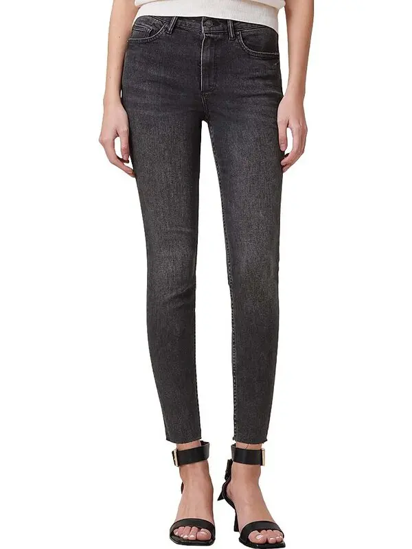 ALLSAINTS Miller High-rise Skinny Ankle Jeans - Washed Black