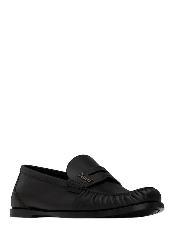 Saint Laurent Loafers - Black Smooth Leather