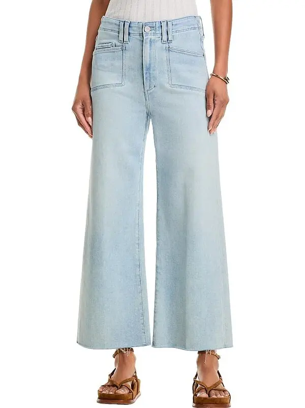 Paige Anessa High-rise Wide Leg Jeans - Shooting Star