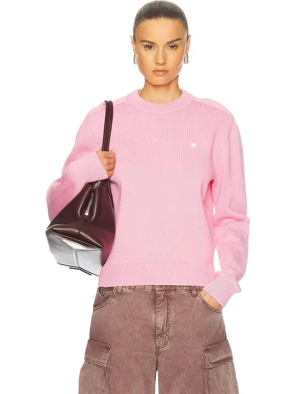 Acne Studios Kolos Crewneck Sweater - Cameo Pink