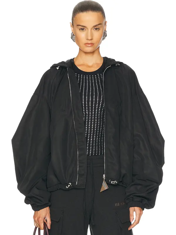 Attico Bomber Jacket - Black