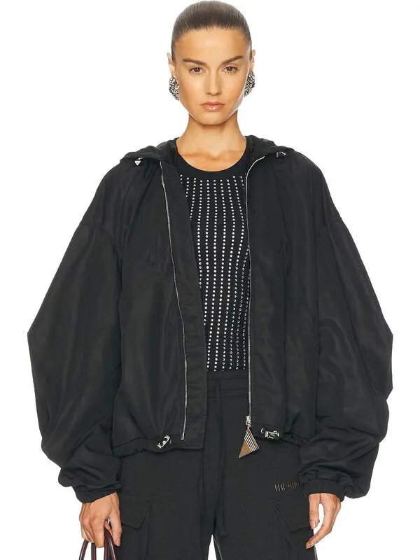 Attico Bomber Jacket - Black