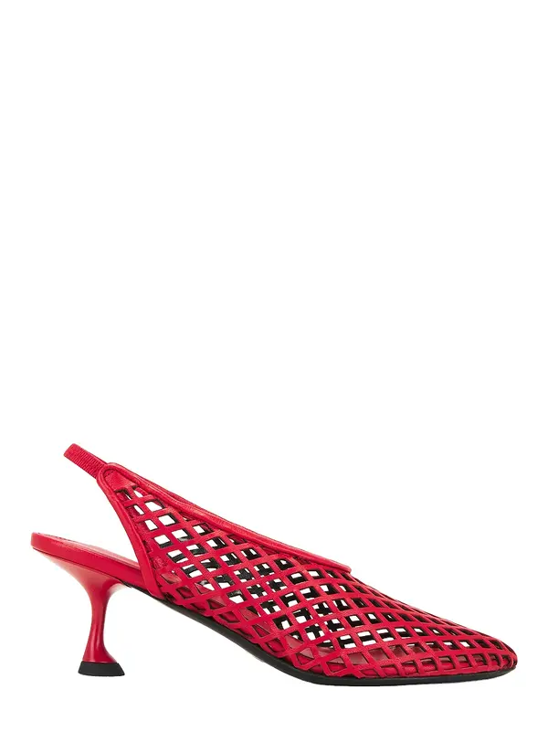 Proenza Schouler Tee Perforated Slingback Pump - Red