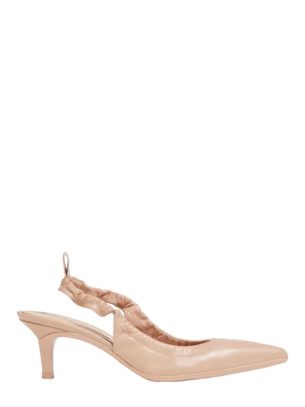 GIANVITO ROSSI Alina Leather Slingback Pumps - Blush