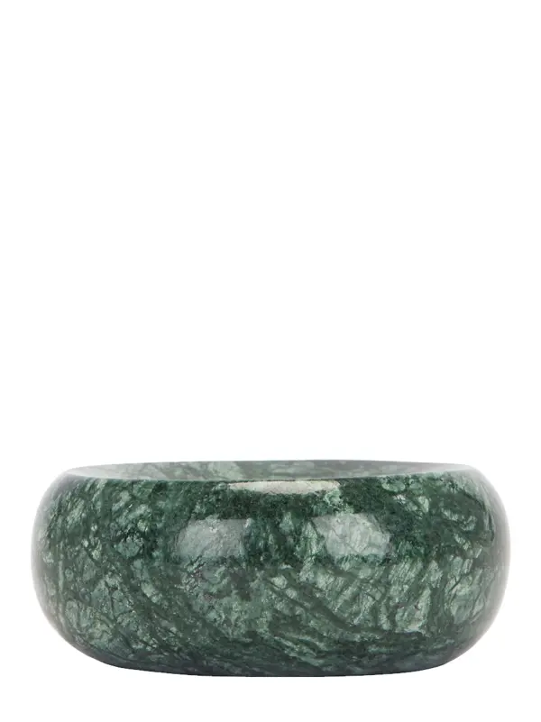 LOREN STEWART Bialy Candle Holder - Indian Green Marble