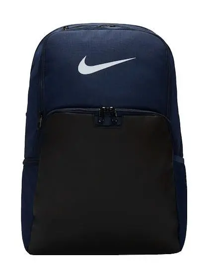 Nike Brasilia 9.5 Training Extra Large 30l Backpack - Midnight Navy Blue/black/white