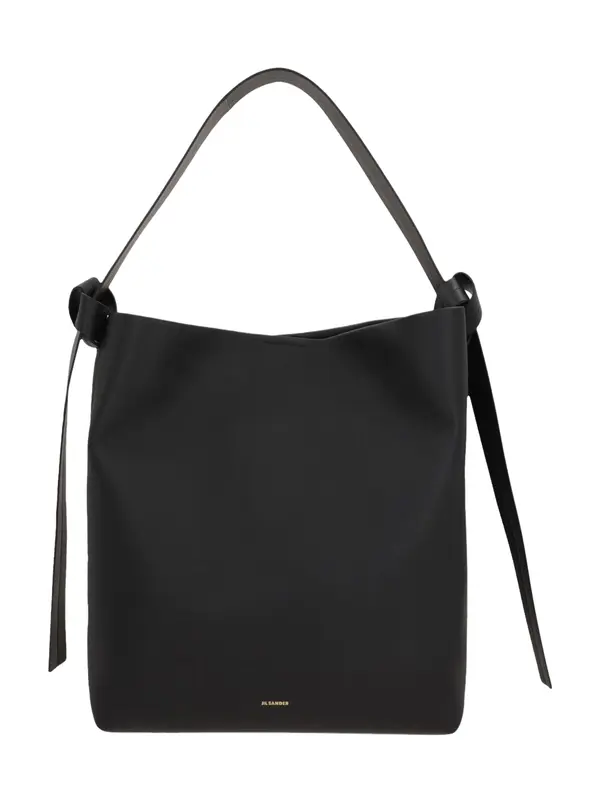 JIL SANDER Knot Shoulder Bag - Black