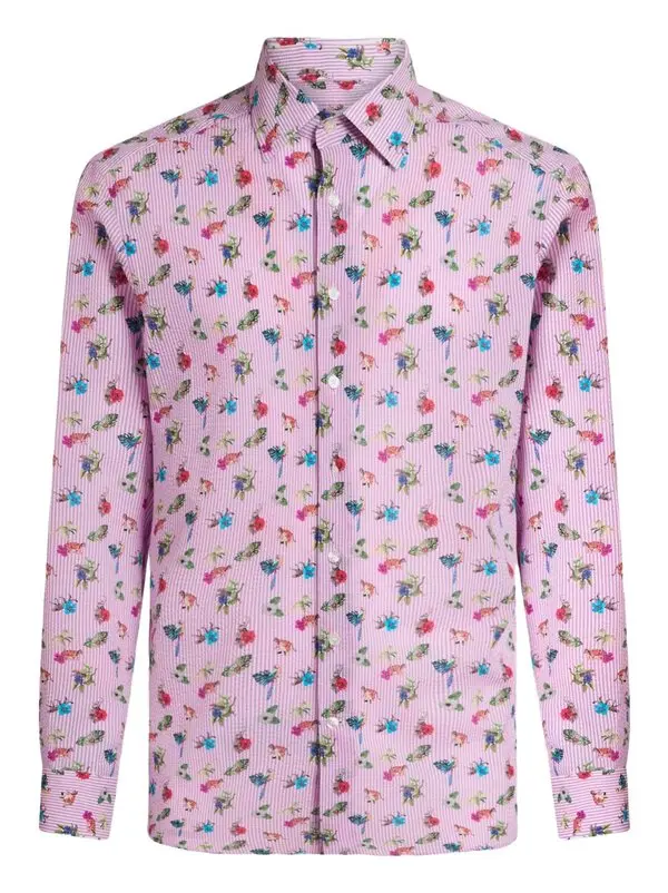 Etro Floral-print Shirt - Pink