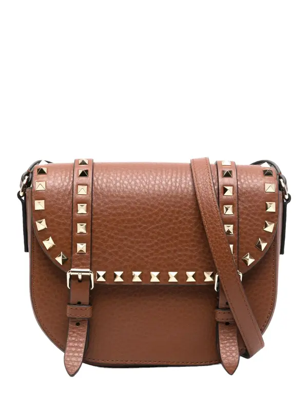 Valentino Garavani Rockstud Satchel - Brown