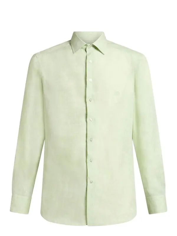 Etro Pegaso-embroidered Shirt - Green