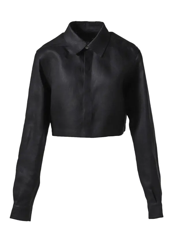 Rick Owens Cropped Jacket - Black