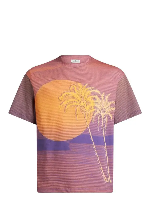 Etro Printed T-shirt - Purple