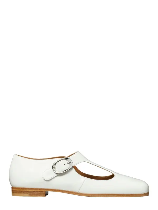 Tory Burch Violet Ballerina Flats - White