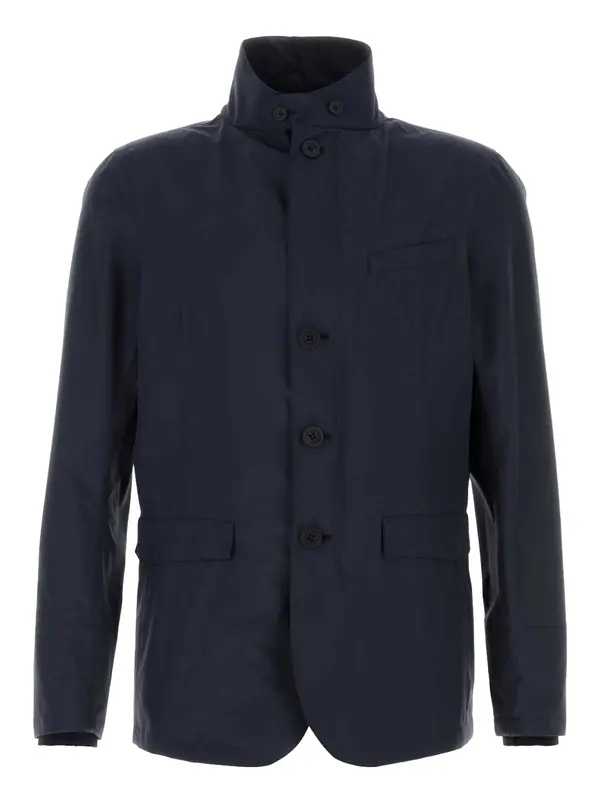 Herno Stand-up Collar Blazer - Blue